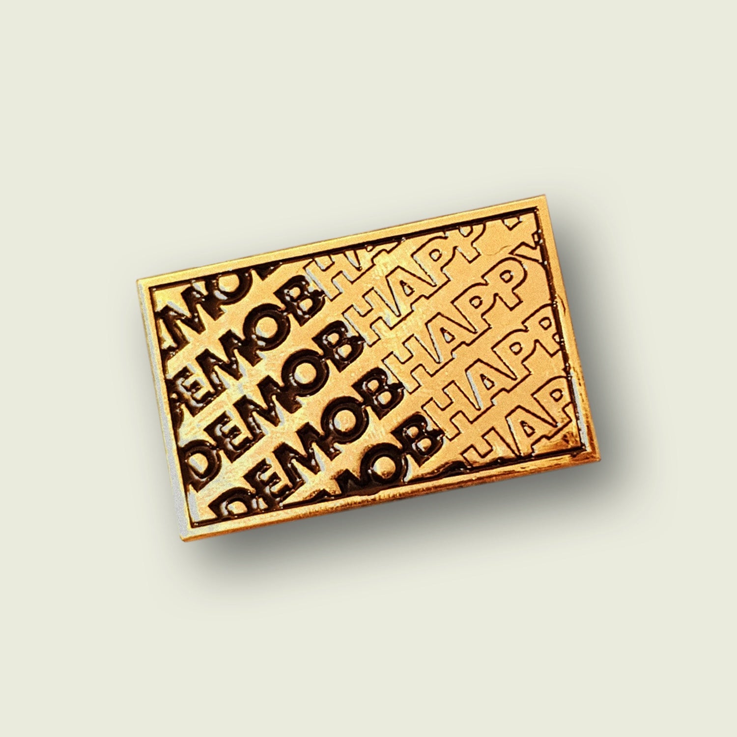 Logo Repeat Pin Badge – Demob Happy